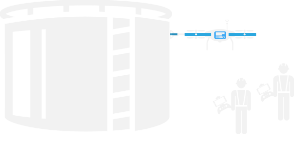 ᐅ Dron de Inspección visual y medición de espesores - VT/UT
